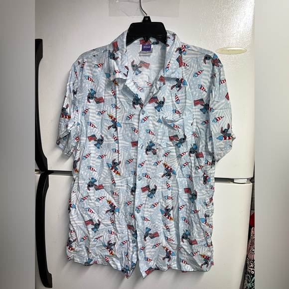 Disney | Tops | Disney Lilo Stitch Fireworks 4th Of July Usa Rocket ...